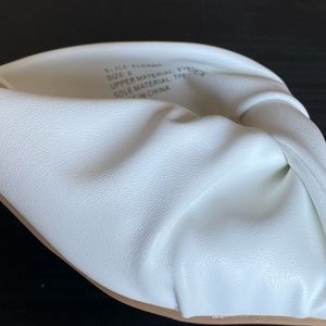 Lulus | Shoes | Nwot Lulus White Slideon Block Heels | Poshmark